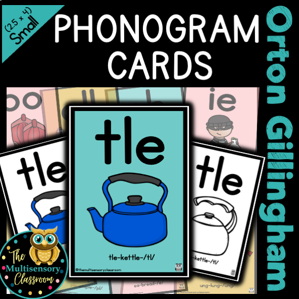 Orton Gillingham Phonogram Cards - www.themultisensoryclassroom.com
