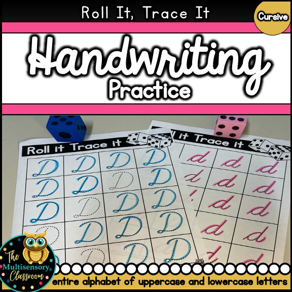 Cursive Handwriting Practice: Roll It, Trace It - www ...
