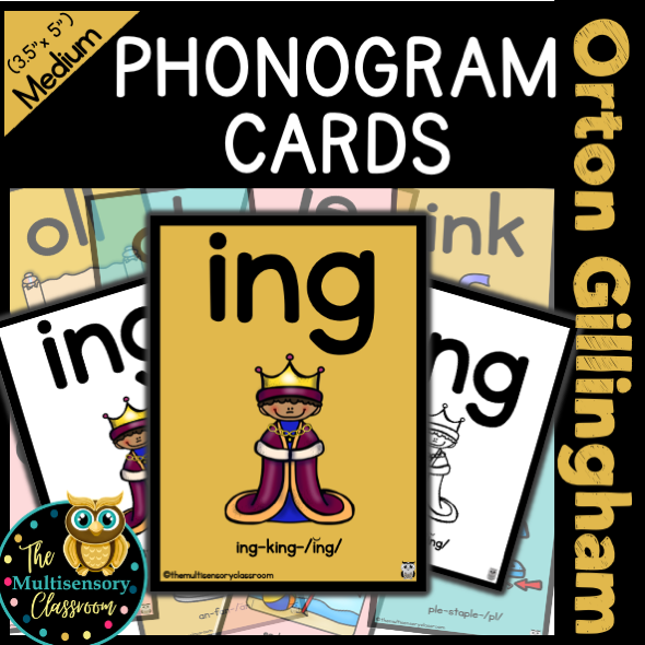 Orton Gillingham Phonogram Cards (medium size) - www ...