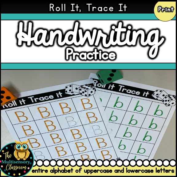 Print Handwriting Practice: Roll it, Trace it - www ...